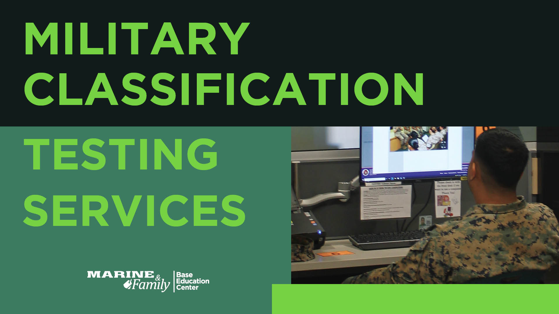 MCCS Military Classification Testing