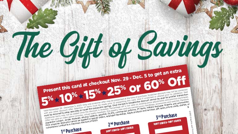 MCX: The Gift of Savings
