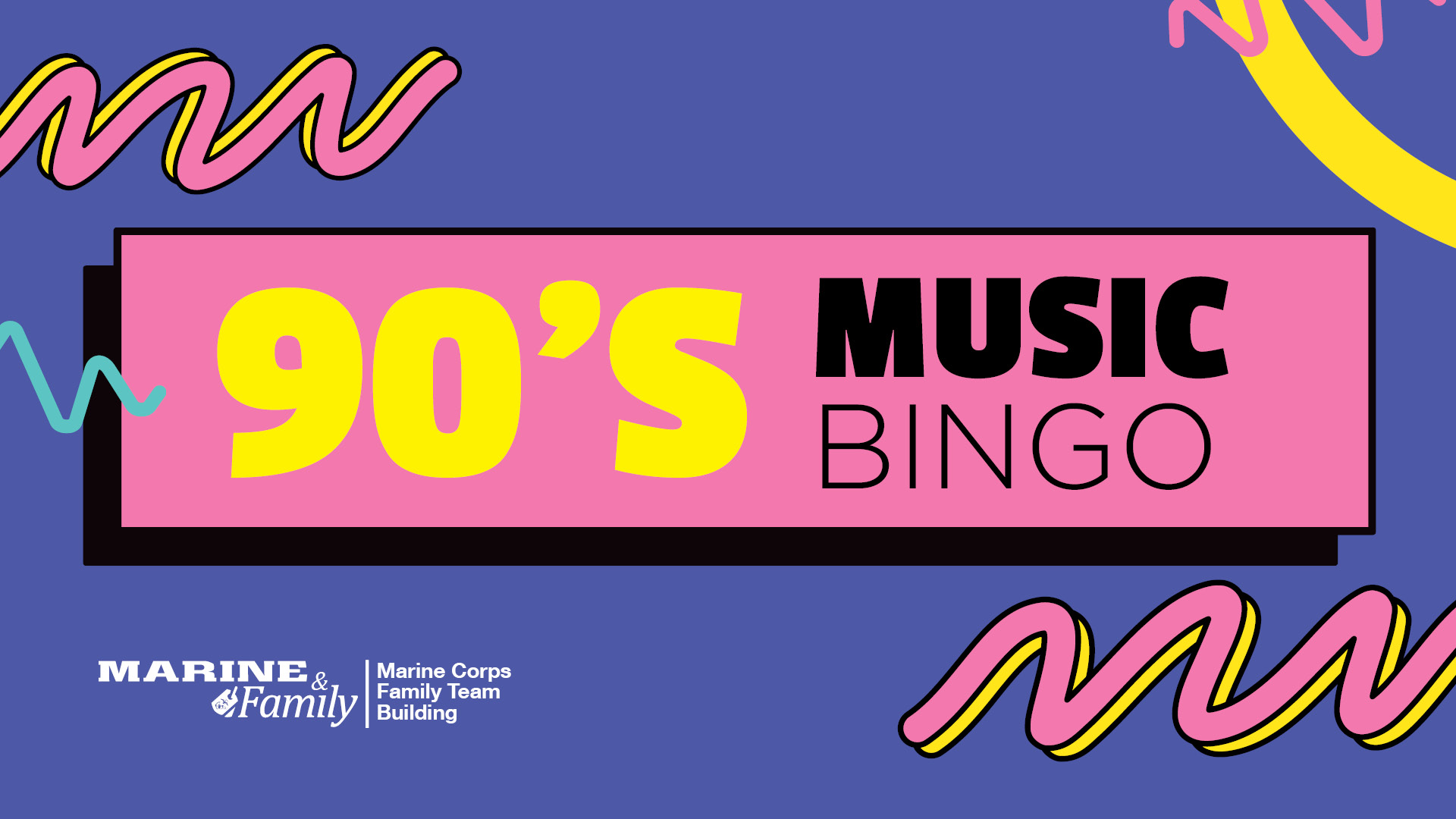 MCCS 90s Music Family Bingo